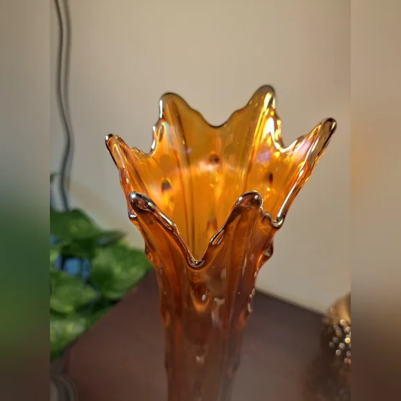 Vintage Depression Glass Vase